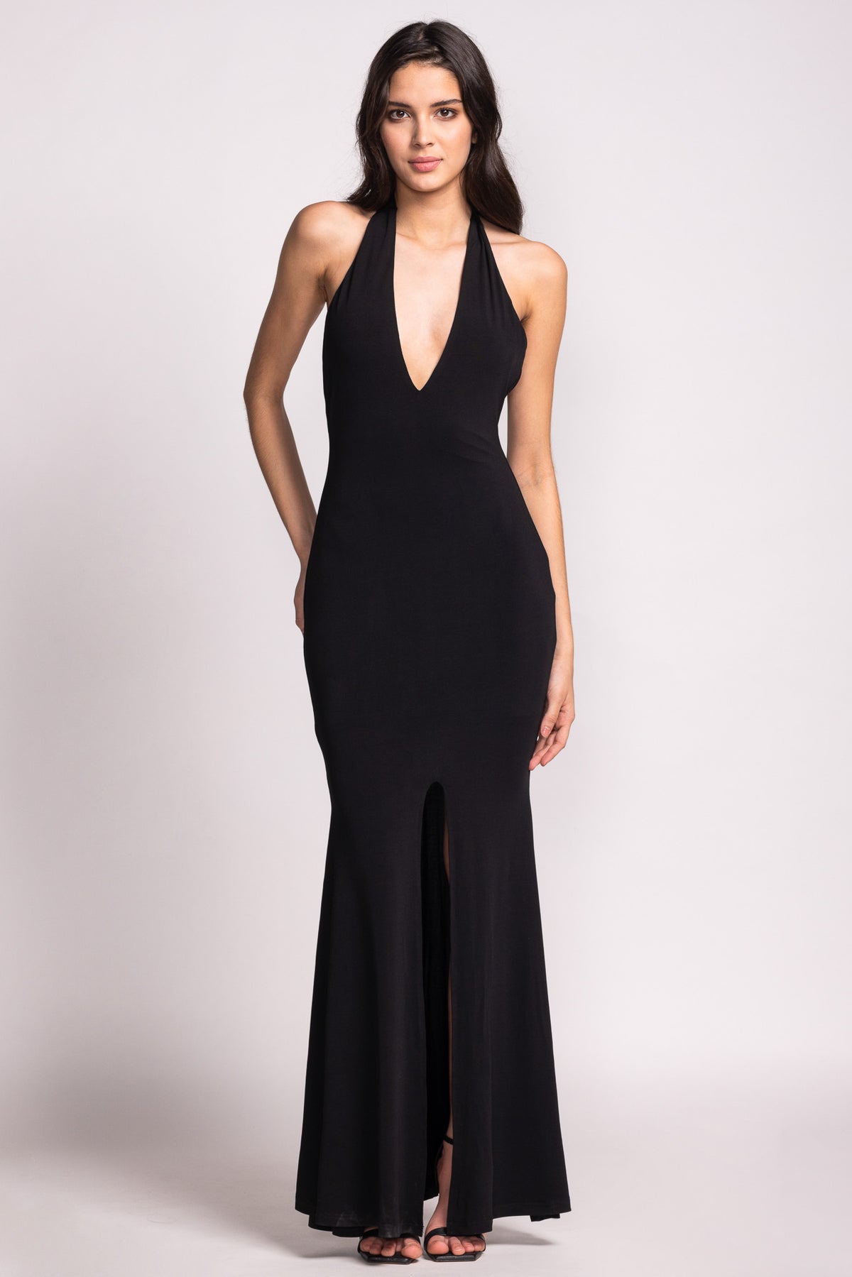 Fabric Content: 100% Polyester Lined Side zip closure Off-shoulder ...